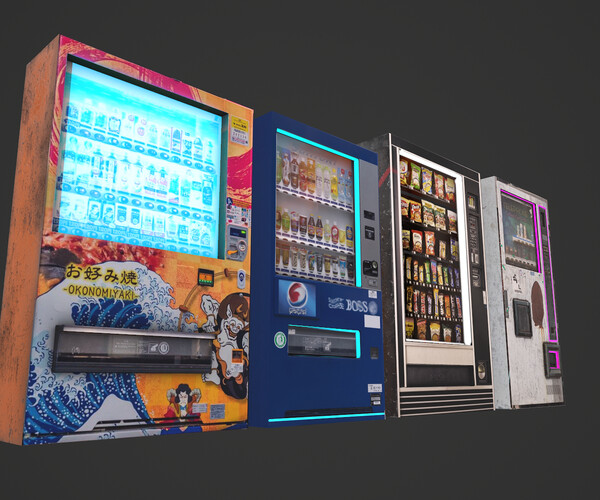 ArtStation - SciFi Vending Machine Pack | Game Assets