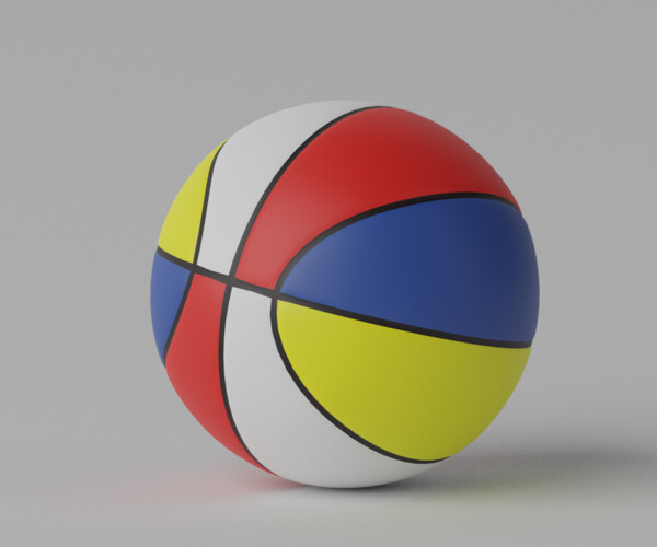 ArtStation - 4 Colour Basketball Ball | Resources