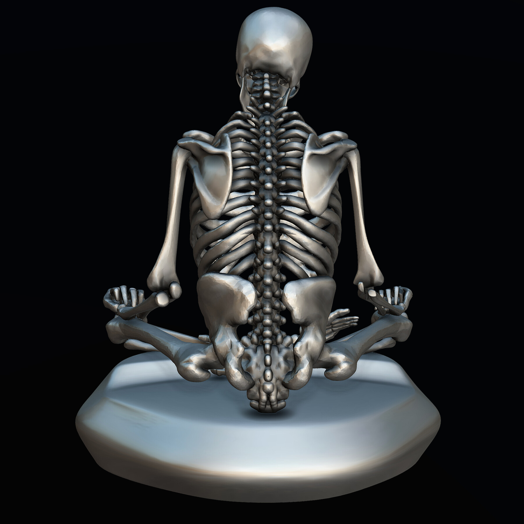 ArtStation - Meditating Evil Skeleton, 3d printable (Thin and Thick ...