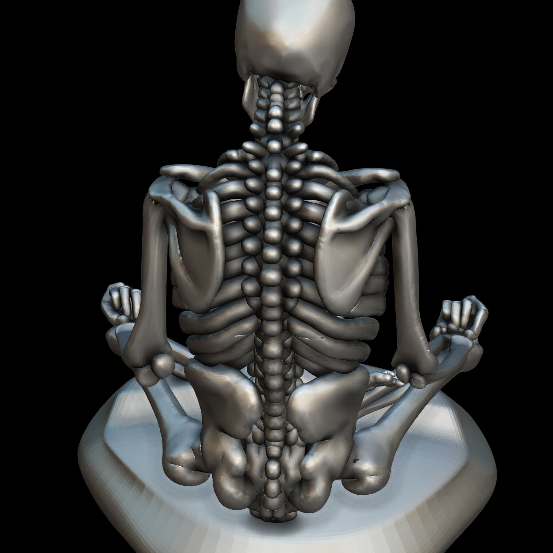 ArtStation - Meditating Evil Skeleton, 3d printable (Thin and Thick ...