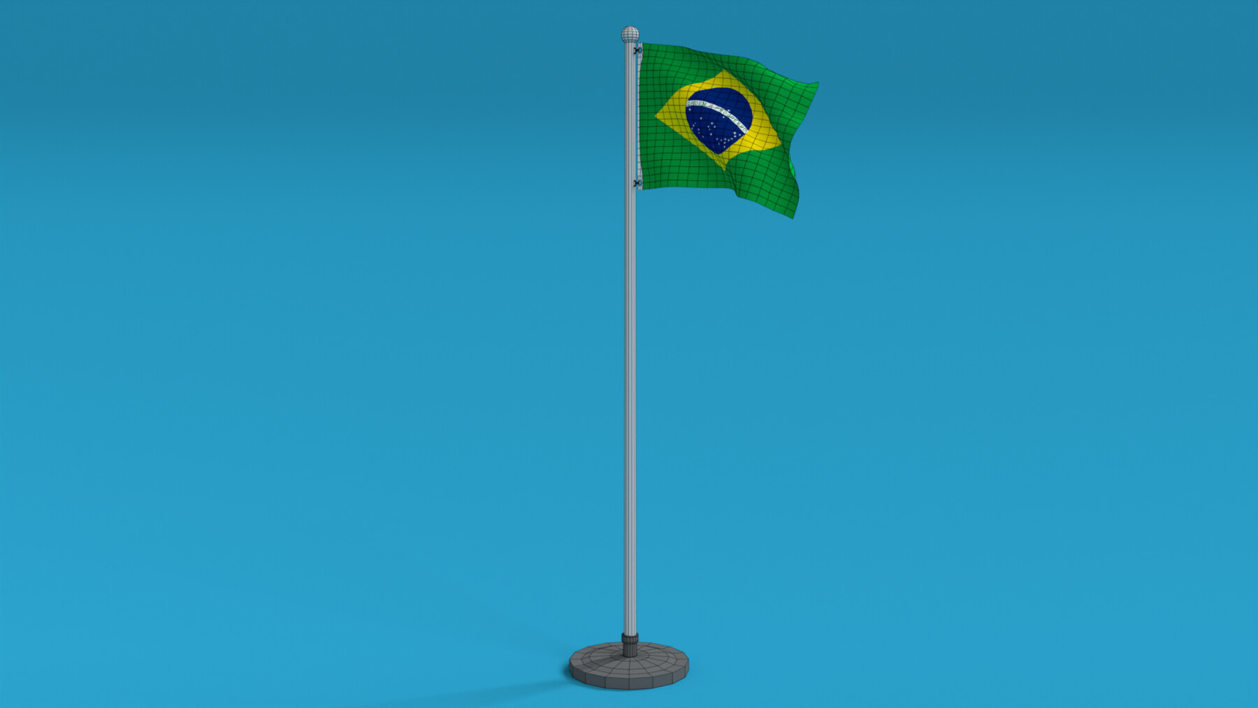ArtStation - Low Poly Seamless Animated Brazil Flag | Game Assets