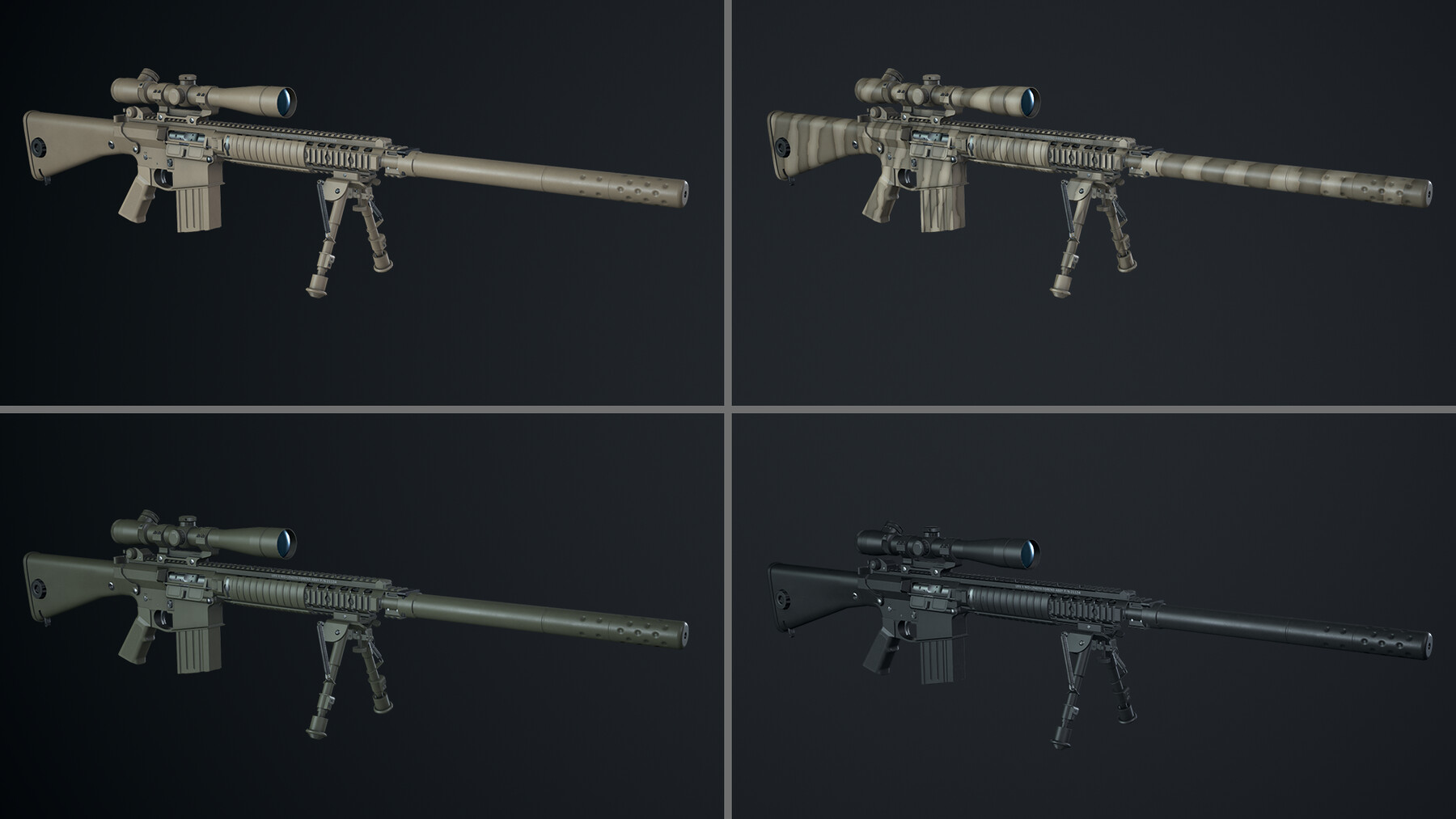 ArtStation - AR-10 Custom-02 M110 edition | Game Assets