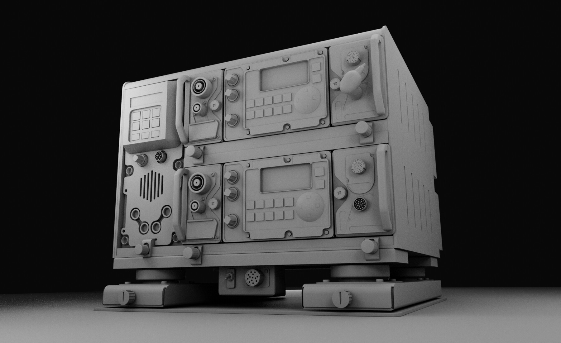 ArtStation - Sci-Fi Analog Communication Device High Poly | Game Assets