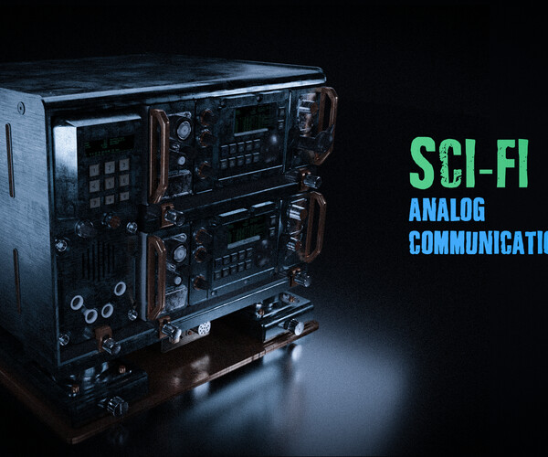 ArtStation - Sci-Fi Analog Communication Device High Poly | Game Assets