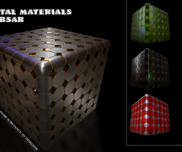ArtStation - 7 METAL TEXTURE 4K + SBSAR (SUBSTANCE DESIGNER FILE ...
