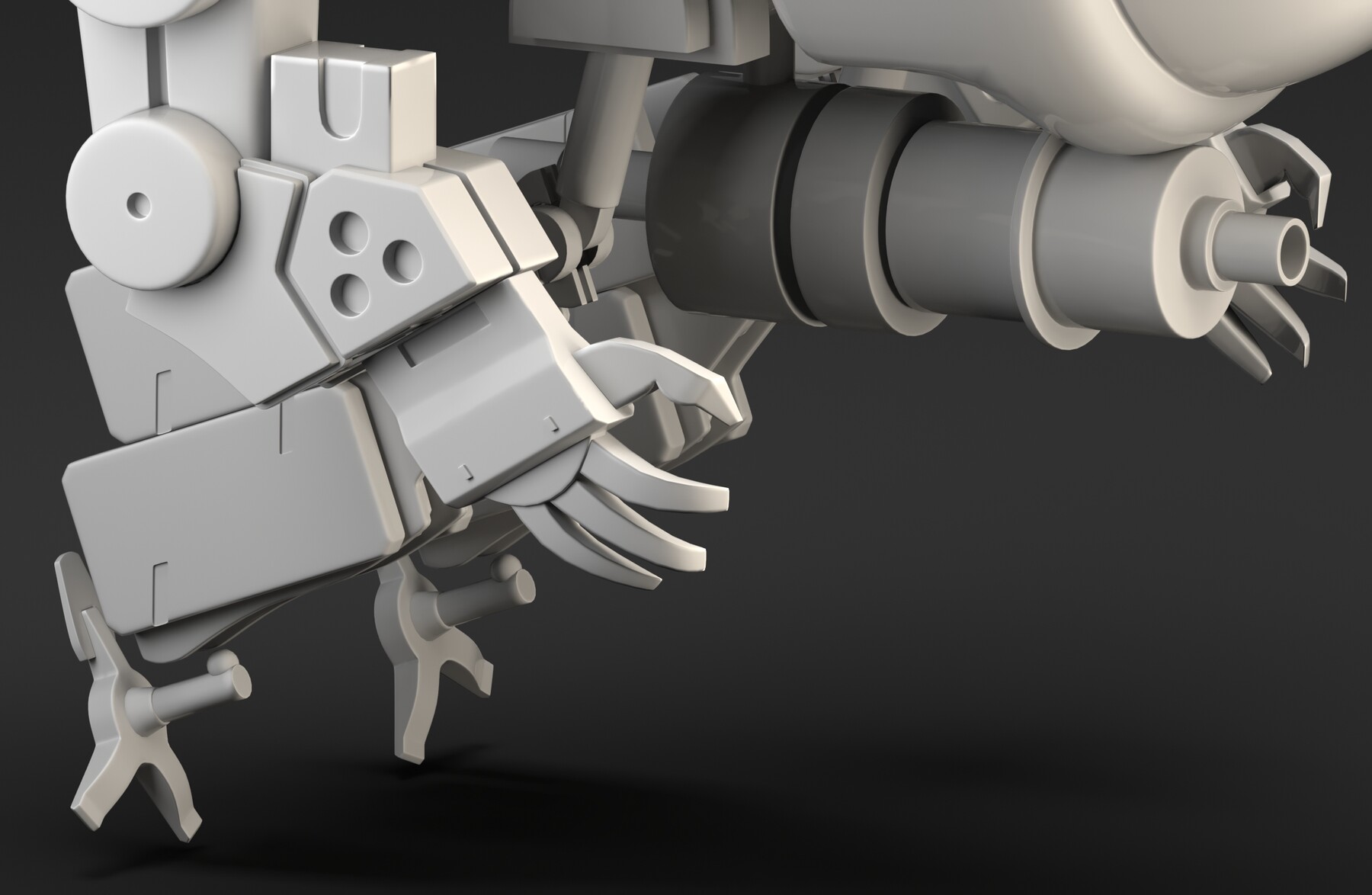 ArtStation - High Poly Conceptual Aircraft Engine Robot Base Mesh ...