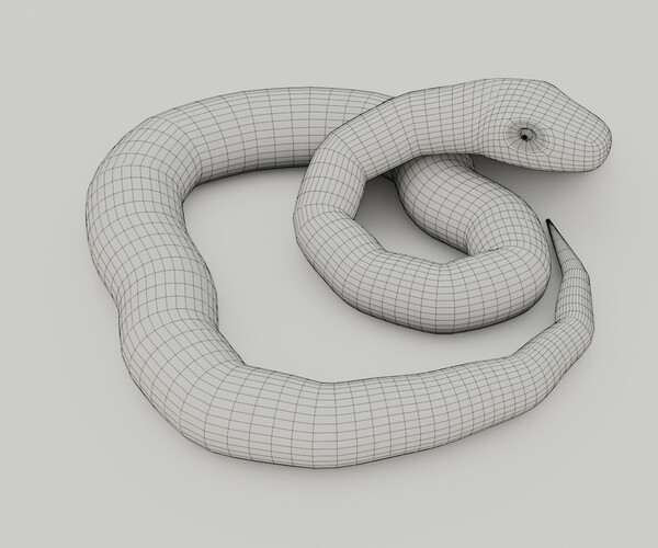 ArtStation - Python Snake - Low Poly - Game Ready - PBR | Game Assets