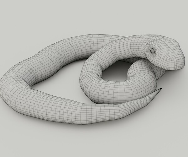 ArtStation - Python Snake - Low Poly - Game Ready - PBR | Game Assets