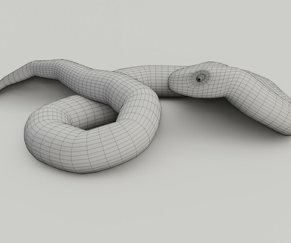 ArtStation - Python Snake - Low Poly - Game Ready - PBR | Game Assets