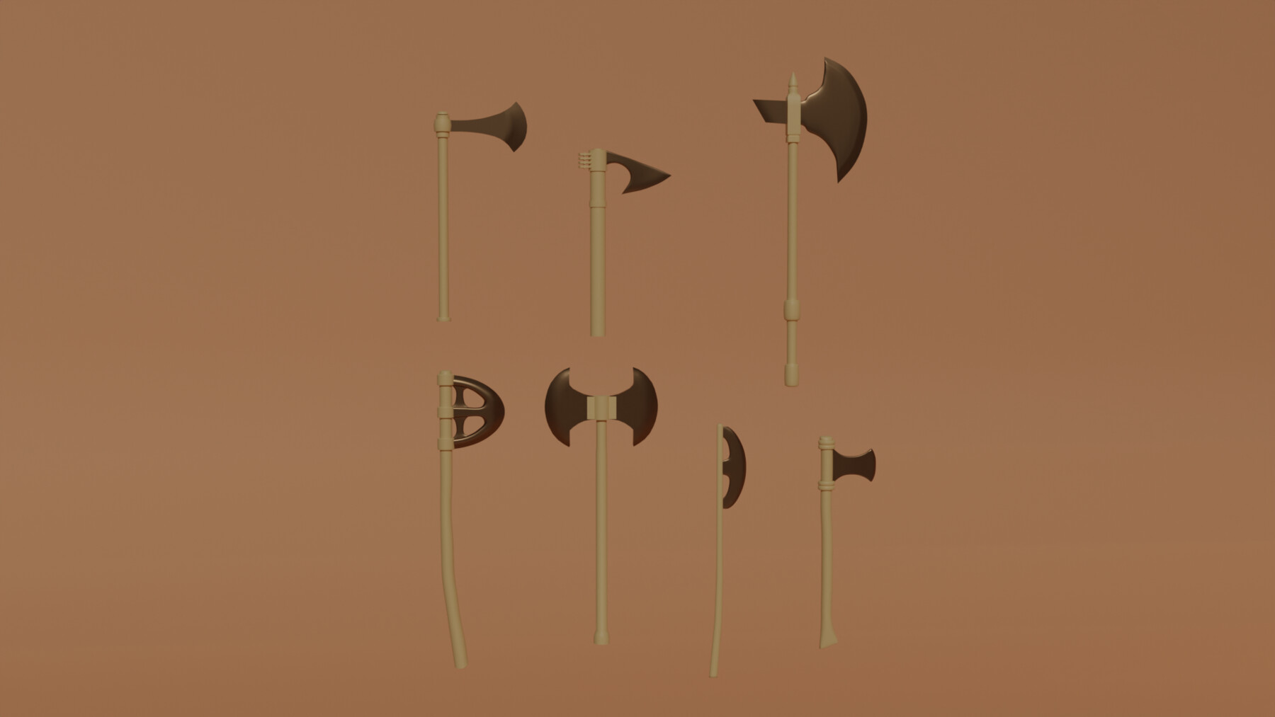 ArtStation - 3D Bronze Age Weapon Pack | Game Assets