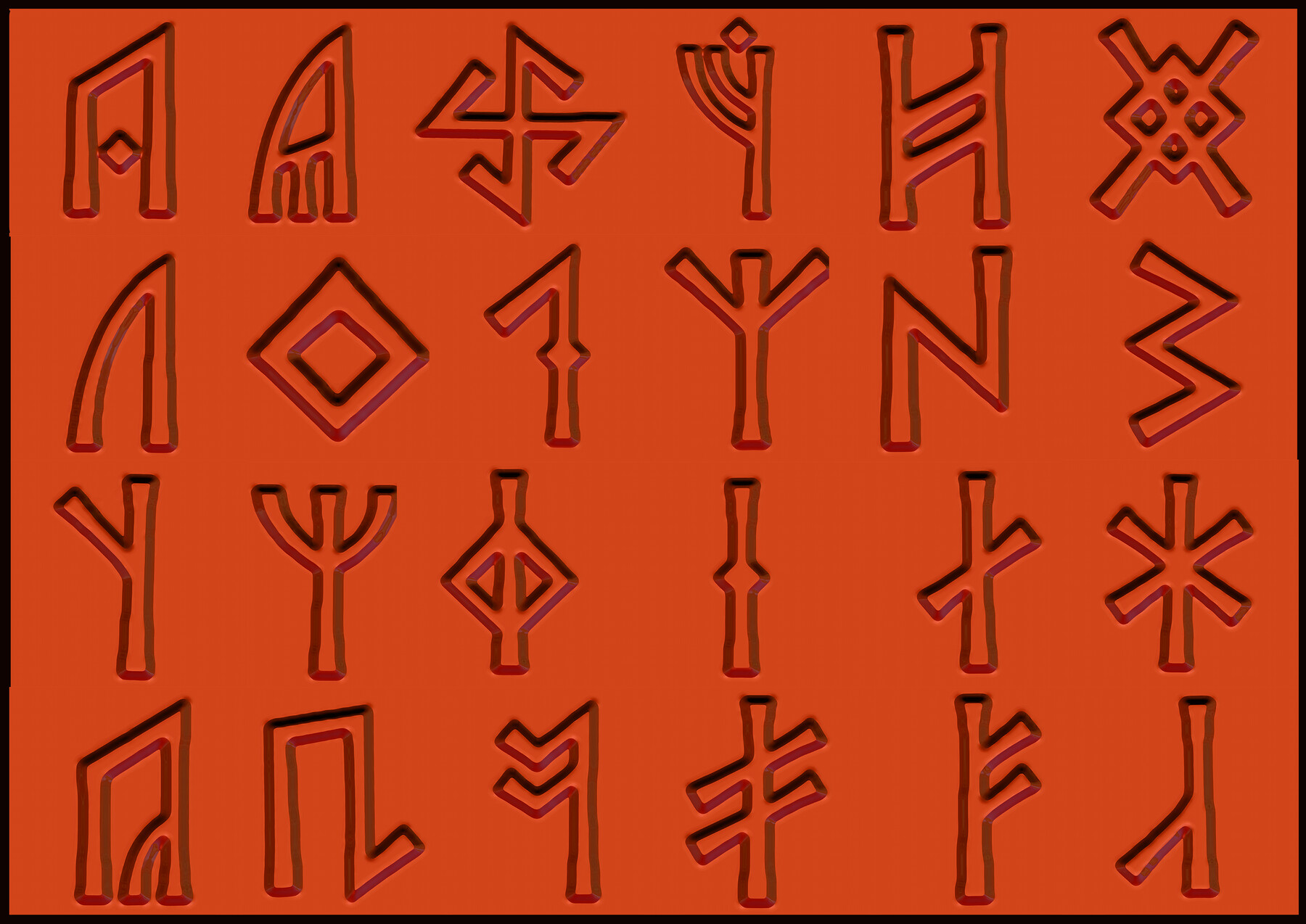 ArtStation - 72 Nordic Runes by pBRANE | Brushes