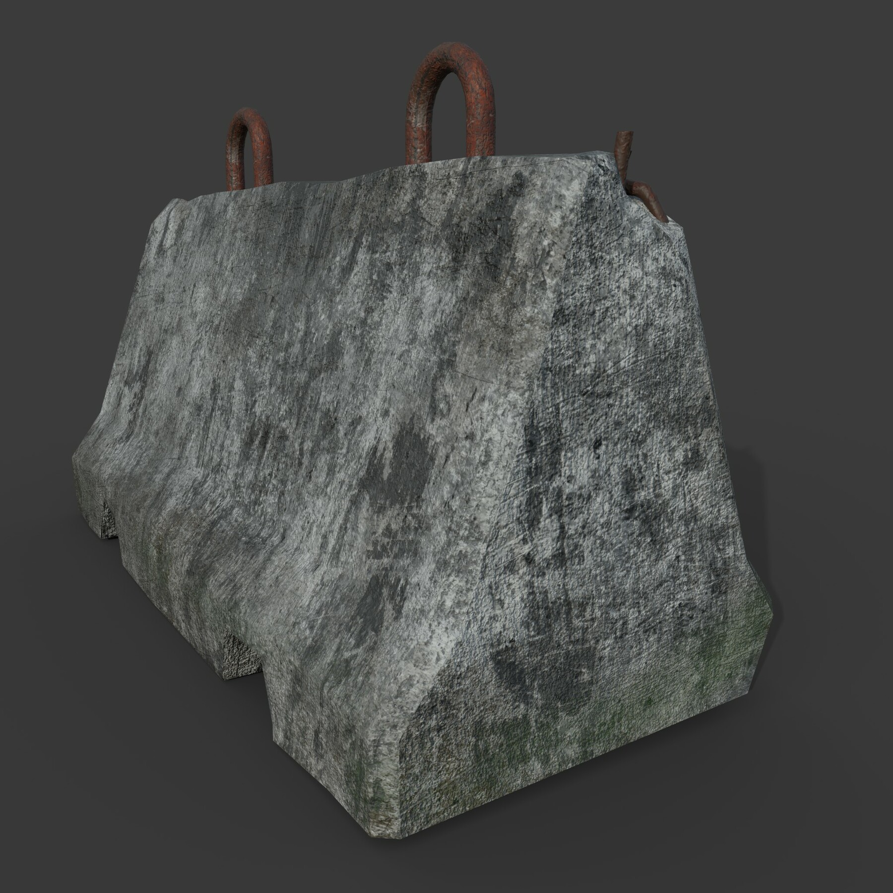 ArtStation - Concrete Roadblock | Game Assets