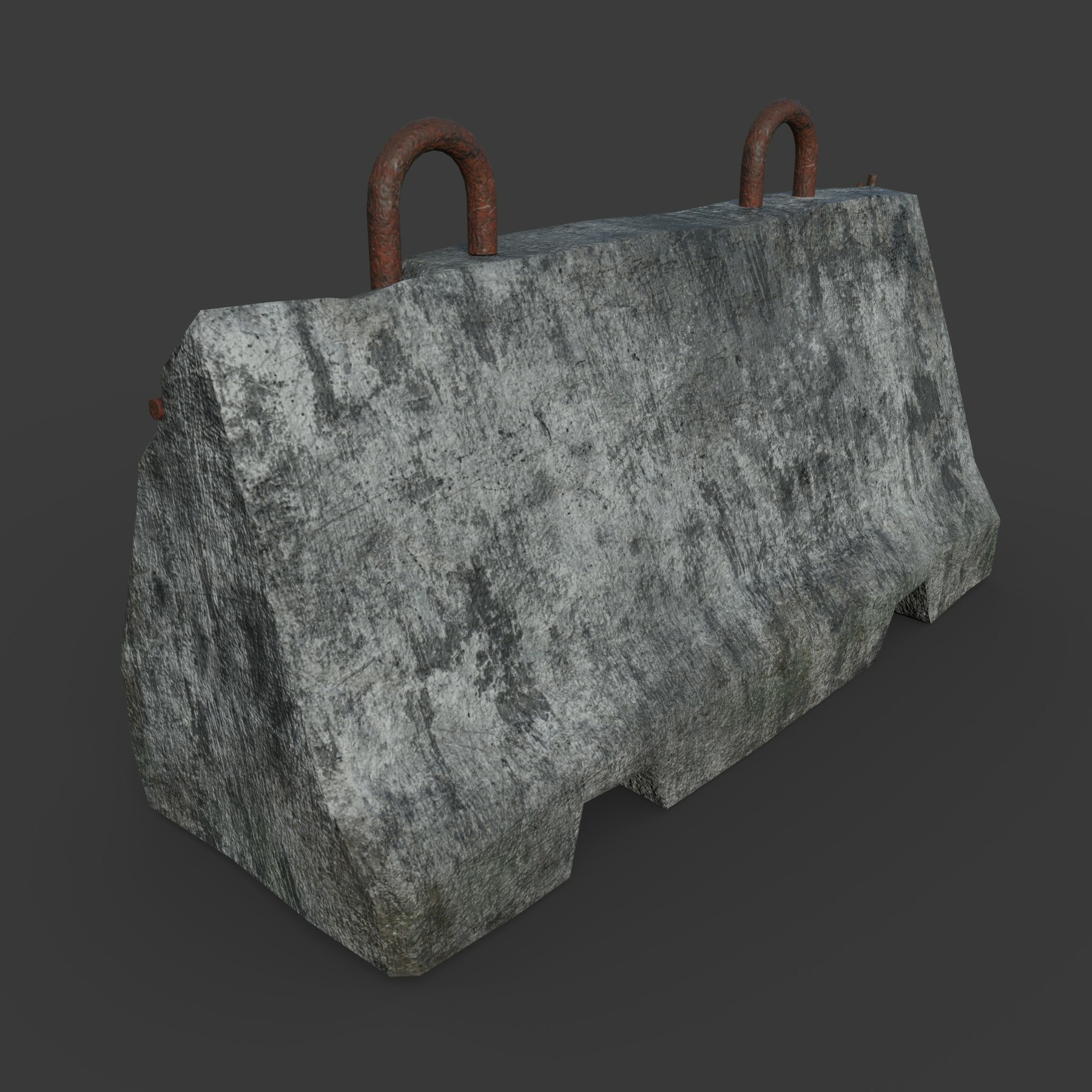 ArtStation - Concrete Roadblock | Game Assets