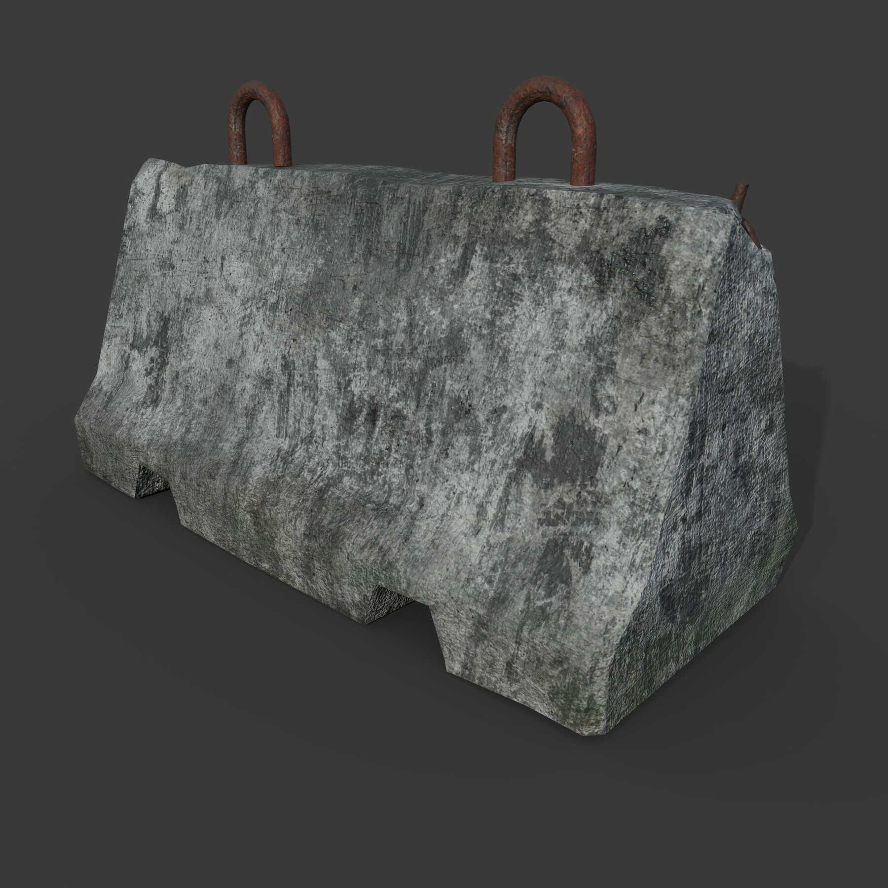 ArtStation - Concrete Roadblock | Game Assets