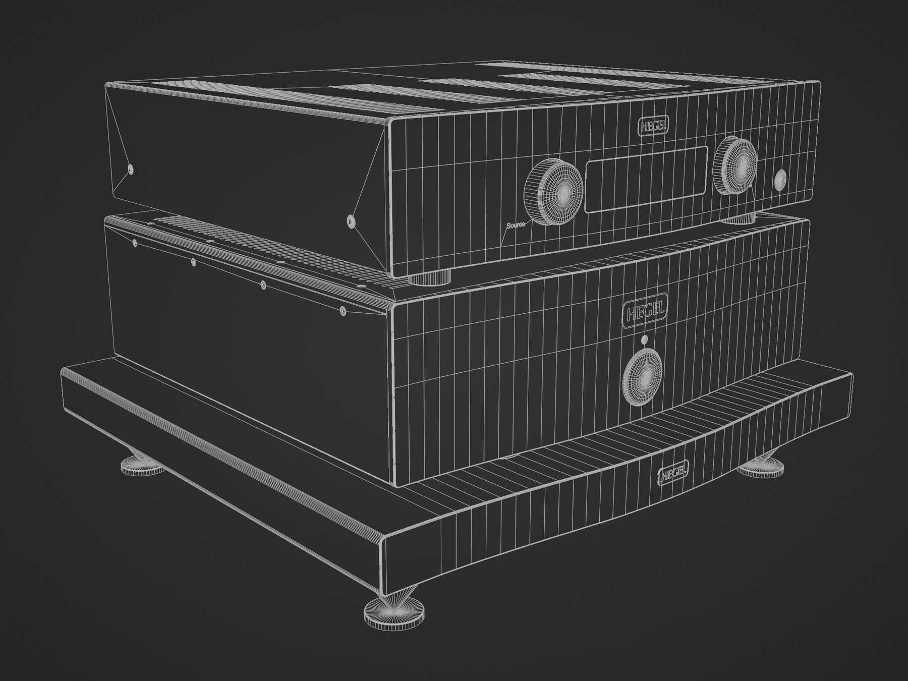 ArtStation - HEGEL H190 DAC and HEGEL H20 Power Amp with Stand | Resources