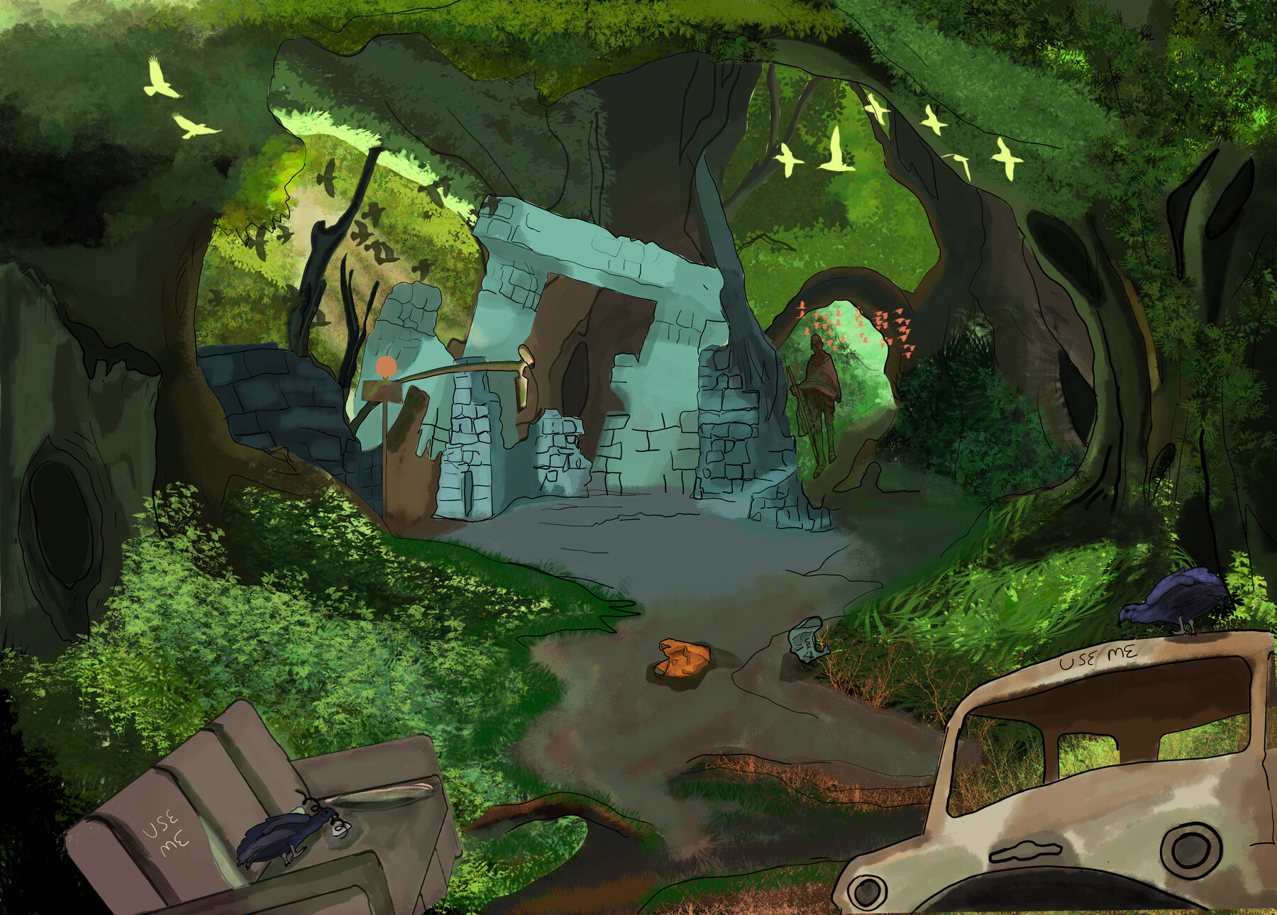 ArtStation - World with out HUMANS | Artworks