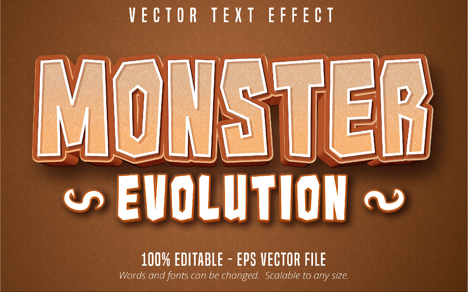 ArtStation - Monster evolution text, cartoon style editable text effect ...