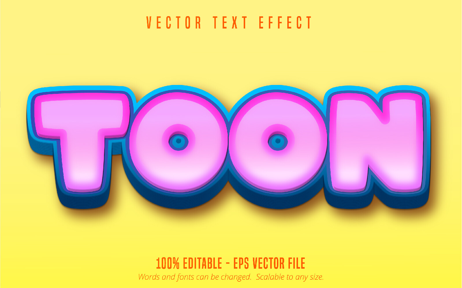 ArtStation - Toon text, game style editable text effect | Artworks