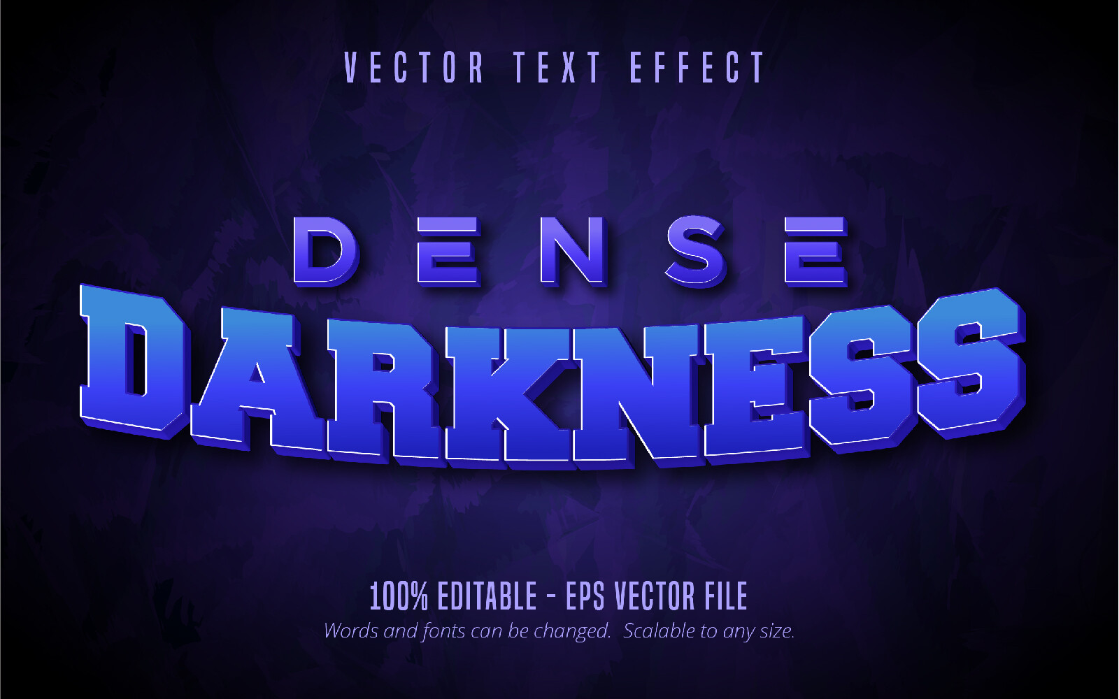 ArtStation - Dense darkness text, game style editable text effect ...