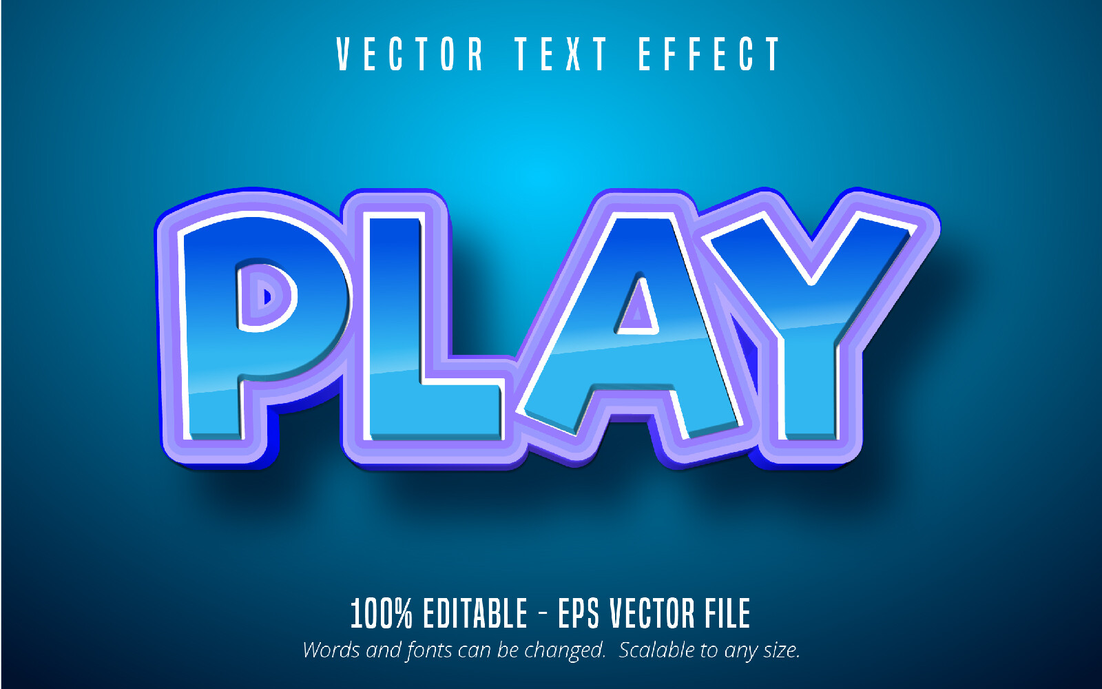 ArtStation - Play text effect, editable font style | Artworks