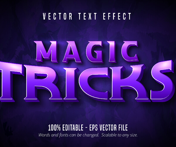 ArtStation - Magic tricks text, magician style editable text effect | Artworks