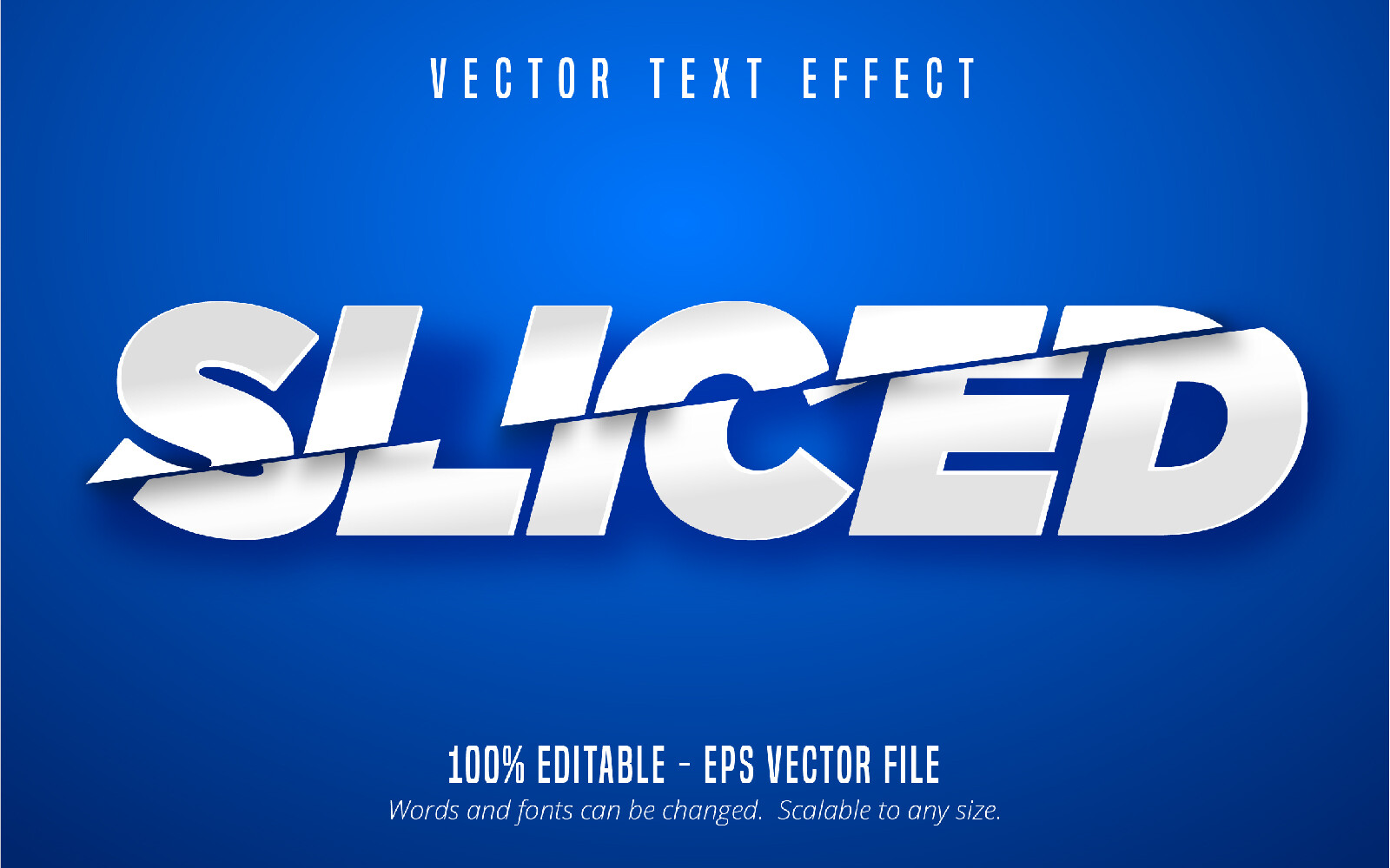 ArtStation - Sliced text, cutout style editable text effect | Artworks