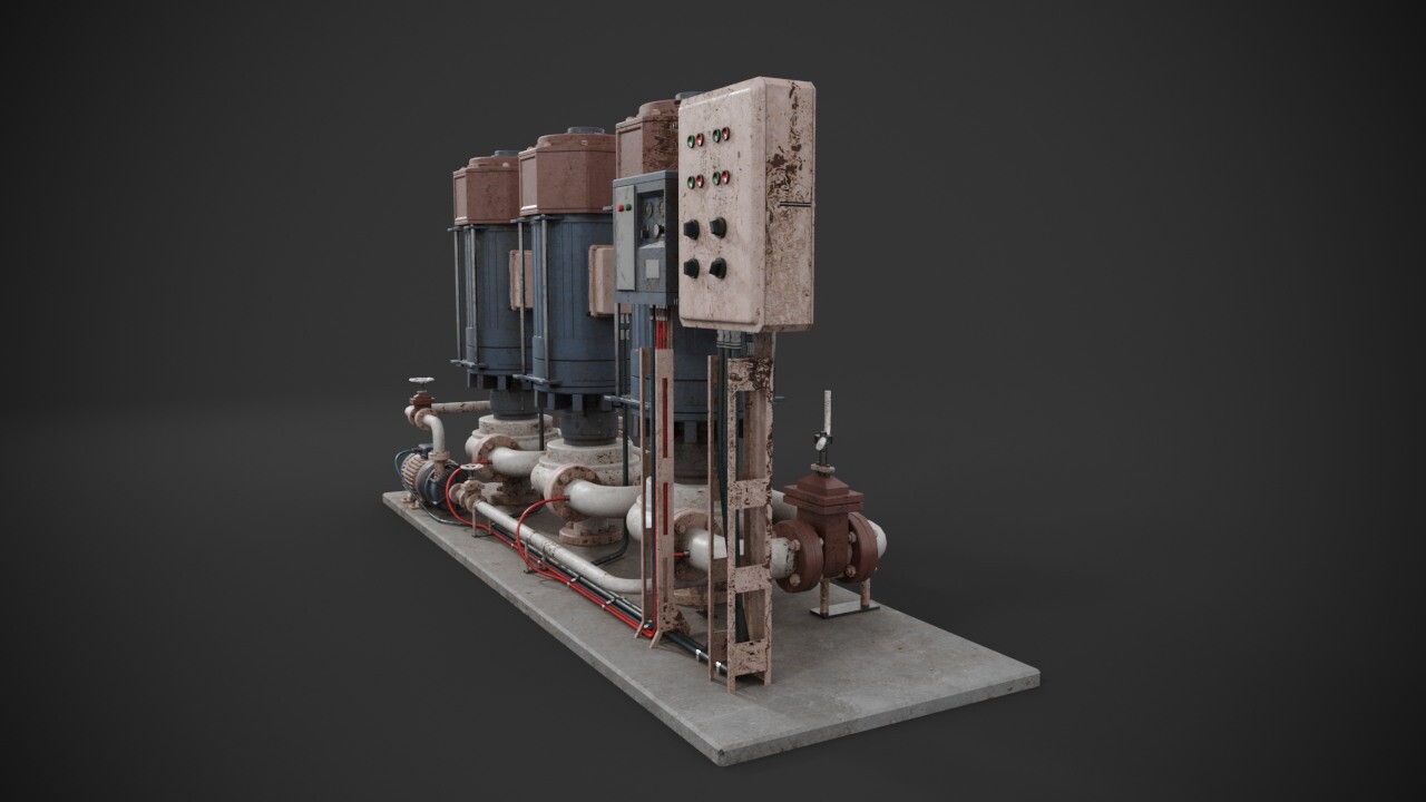 ArtStation - Industrial pump station | Resources