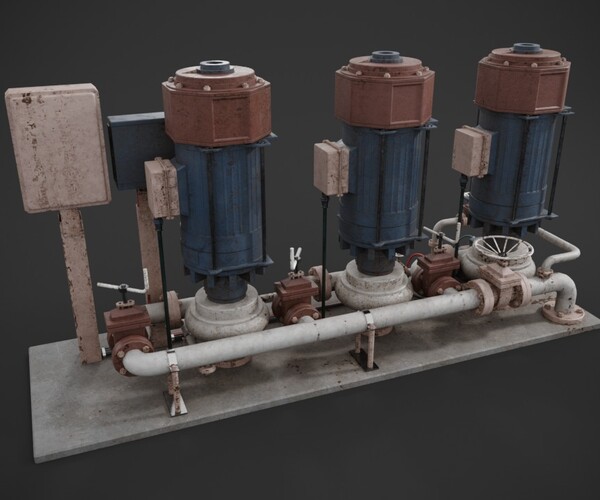 ArtStation - Industrial pump station | Resources