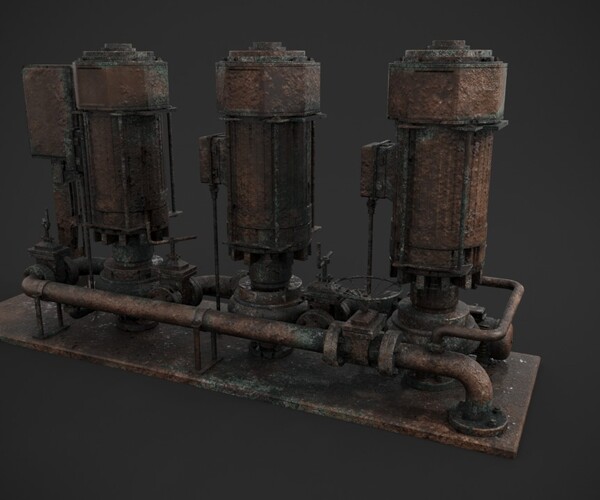 ArtStation - Industrial pump station | Resources