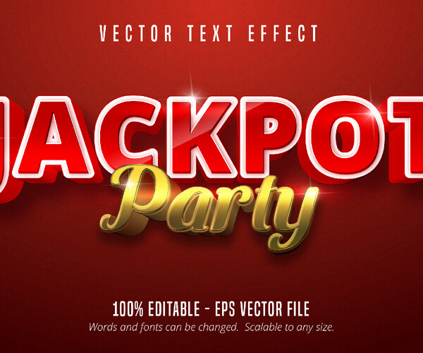 ArtStation - Jackpot prize style, editable text effect | Artworks
