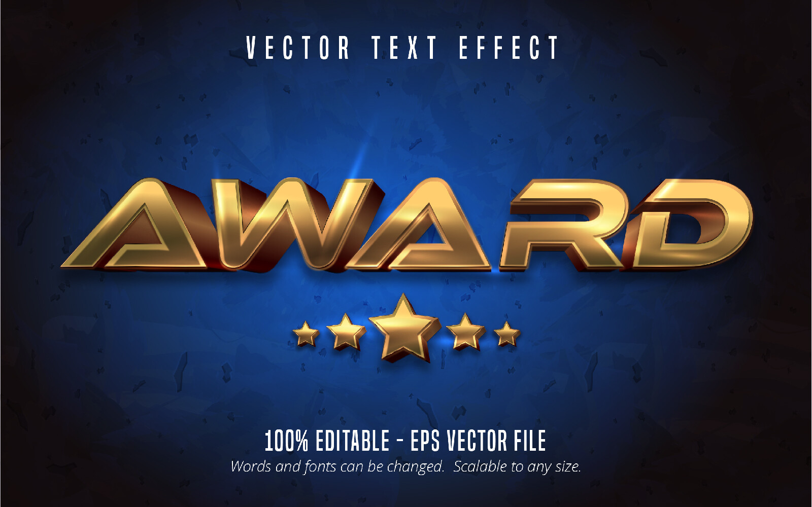 ArtStation - Award text, 3d gold metallic style editable text effect ...