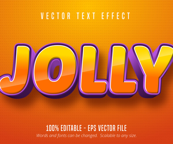 ArtStation - Jolly text, 3d editable text effect | Artworks