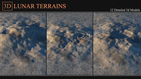 ArtStation - Lunar Terrains 3D Collection | Game Assets