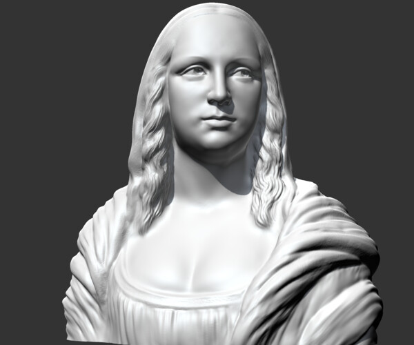 ArtStation - Mona Lisa 3D print model | Resources