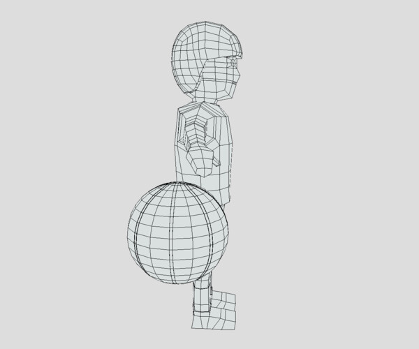 ArtStation - Low Poly Cartoon Basketball Player | Game Assets
