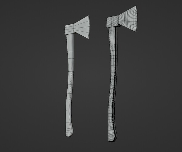 ArtStation - Axe - Low and High poly | Resources