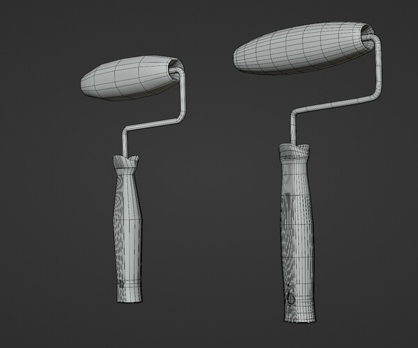 ArtStation - Paintbrush - Low and High poly | Game Assets