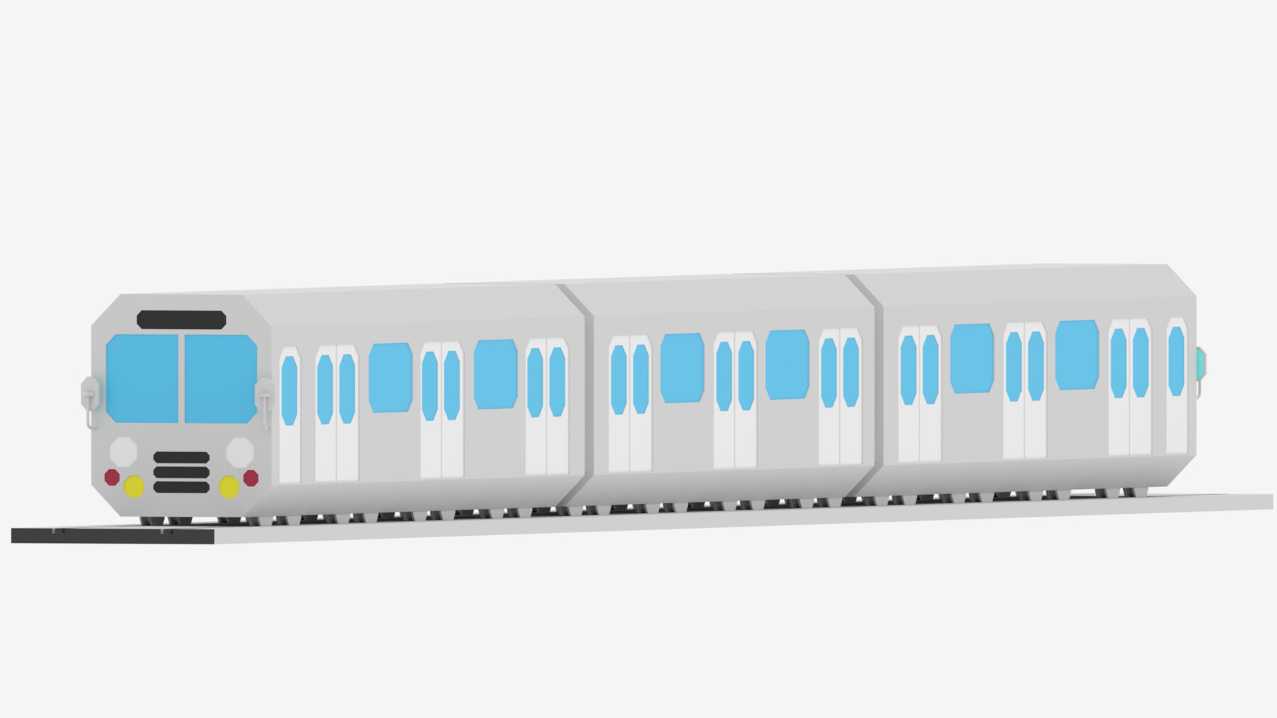 ArtStation - Lowpoly Cartoon Metro Subway Train | Resources