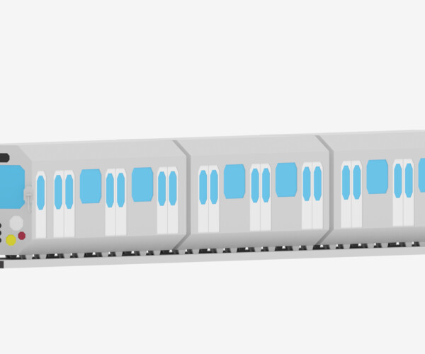 ArtStation - Lowpoly Cartoon Metro Subway Train | Resources