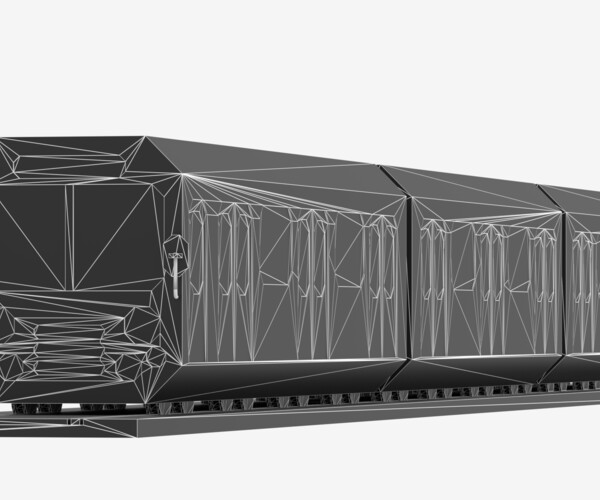 ArtStation - Lowpoly Cartoon Metro Subway Train | Resources