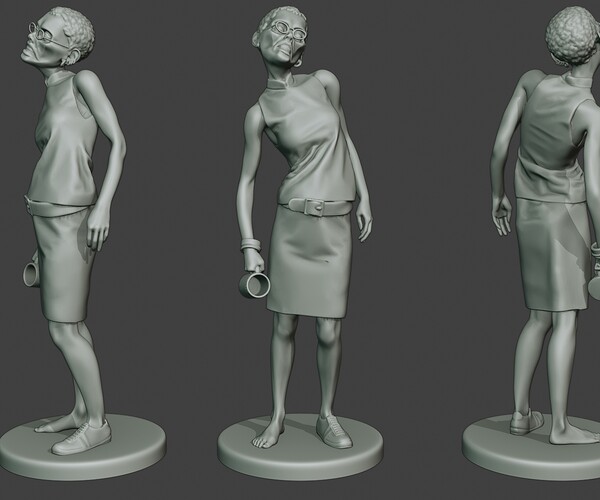 ArtStation - Casual Zombie Female CZ1 0004 | Resources