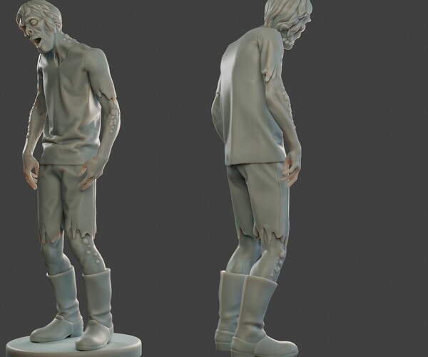 ArtStation - Casual Zombie Male CZ1 0002 | Resources