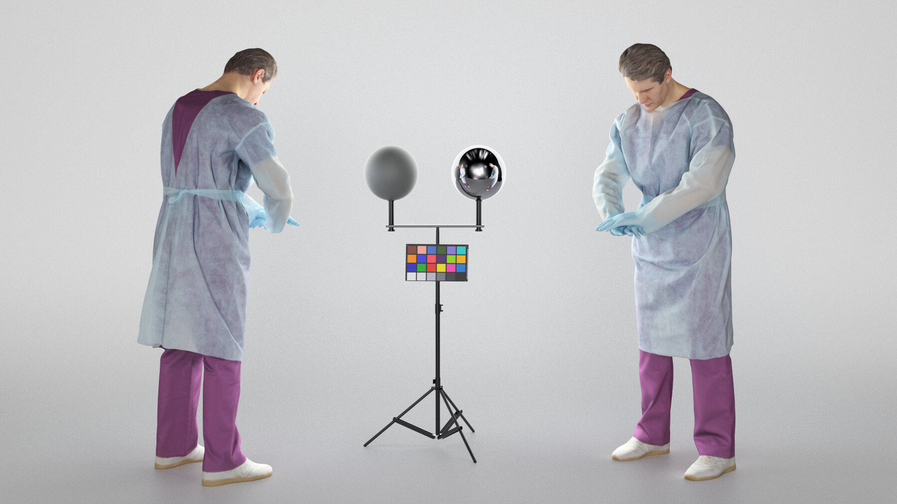 ArtStation - Male doctor performing CPR 351 | Game Assets