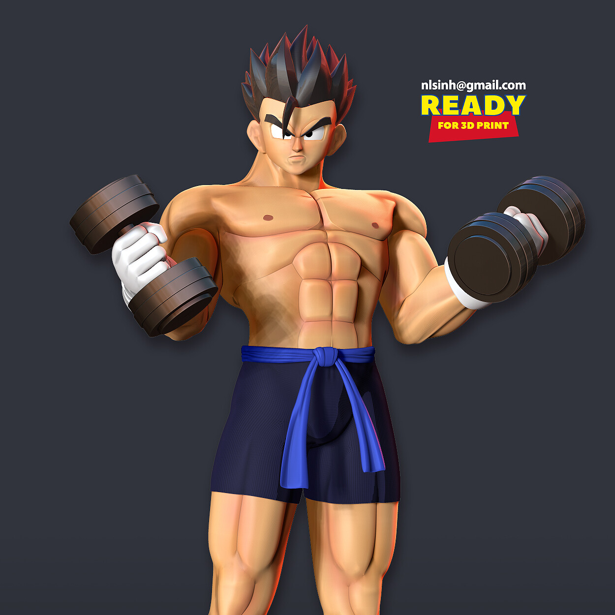 ArtStation - Gohan with gym | Resources