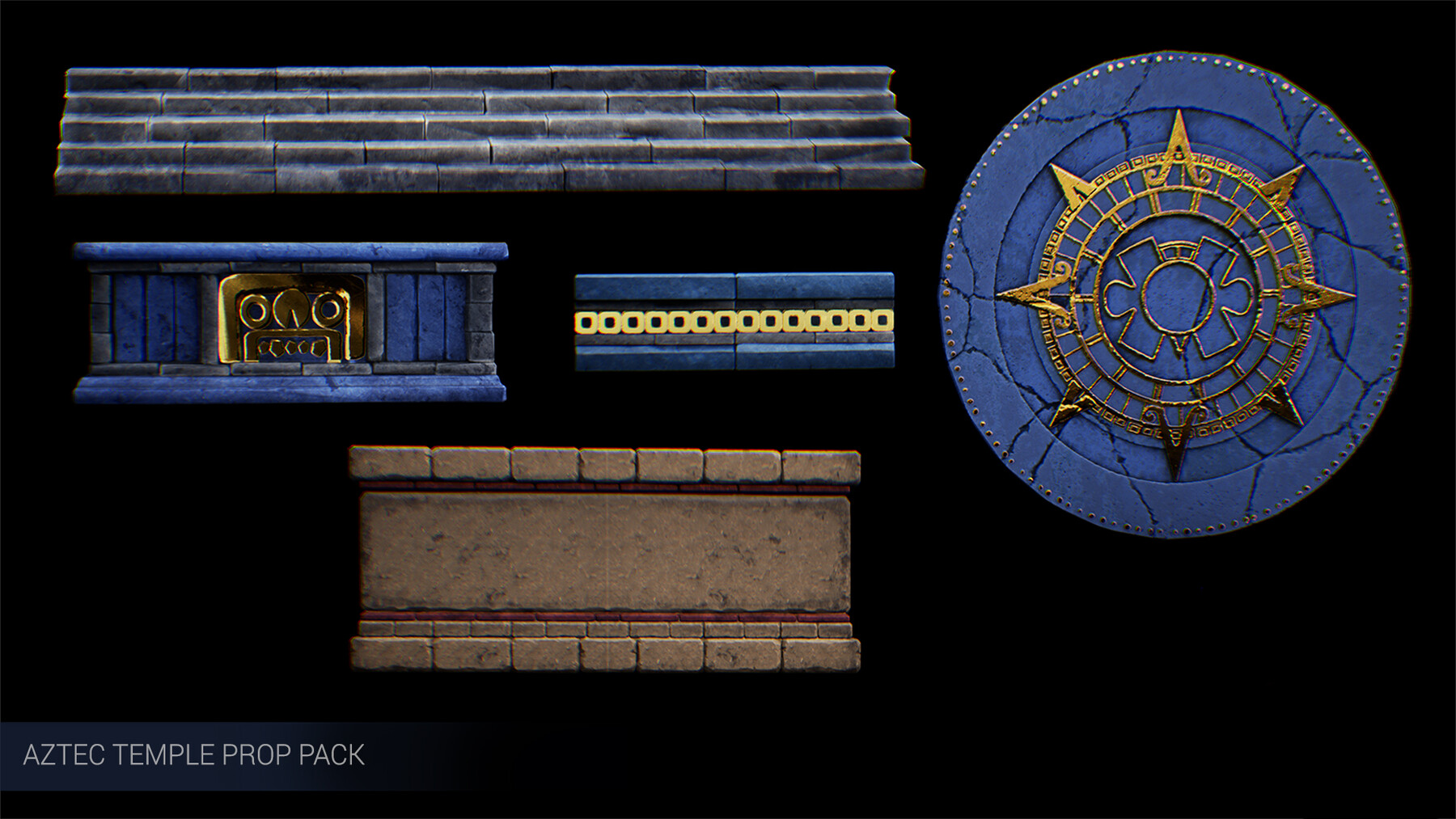 ArtStation - Aztec Temple Environment Prop Pack | Game Assets