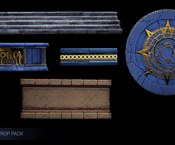 ArtStation - Aztec Temple Environment Prop Pack | Game Assets