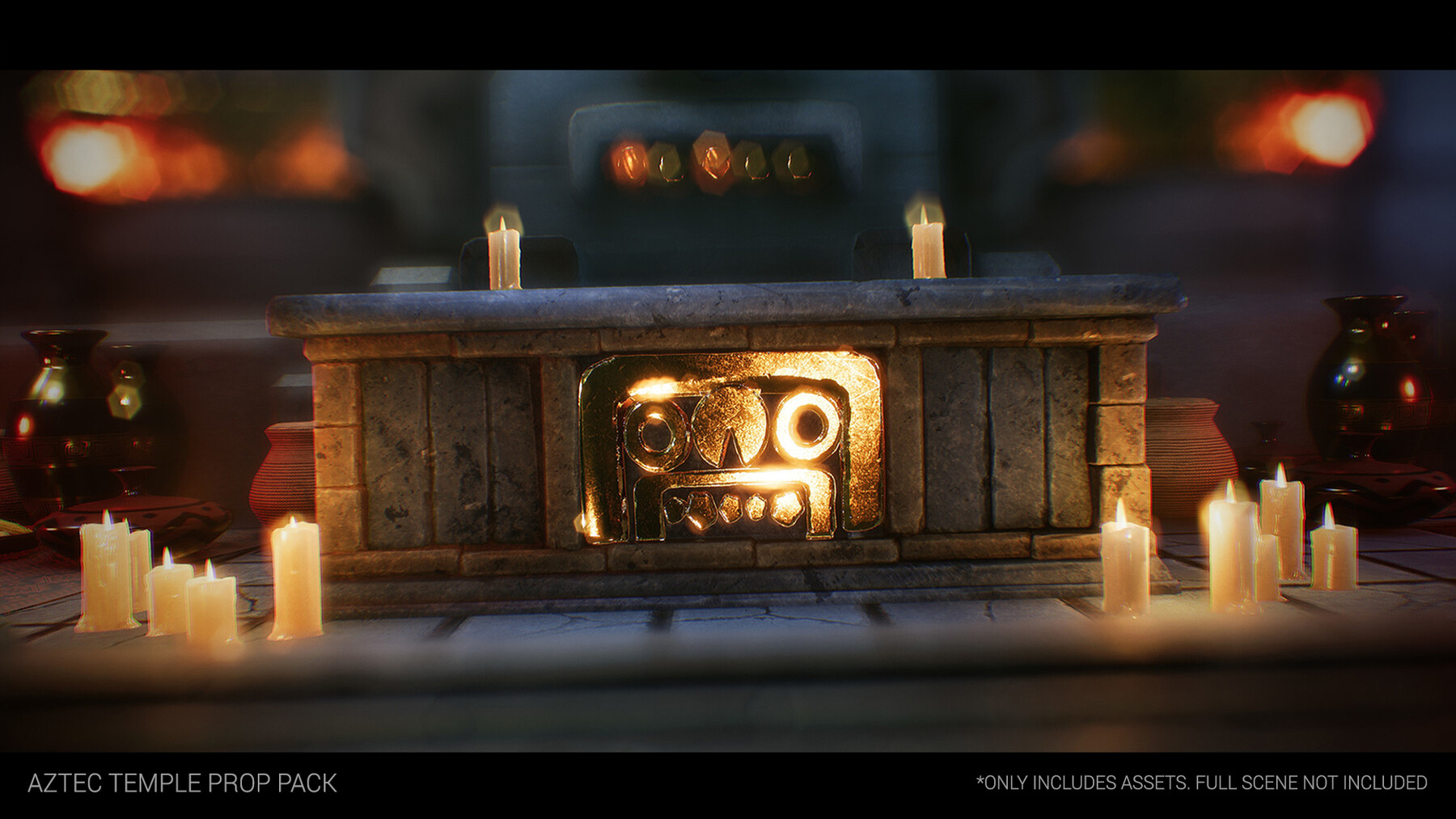 ArtStation - Aztec Temple Environment Prop Pack | Game Assets