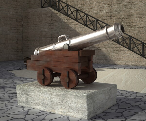 ArtStation - Old Historical Cannon | Game Assets