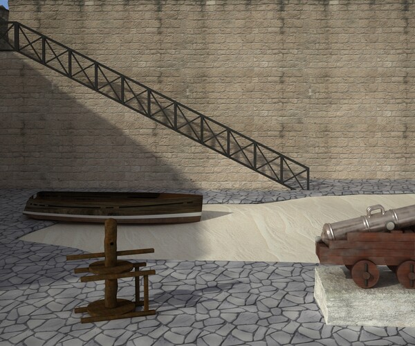 ArtStation - Old Historical Cannon | Game Assets