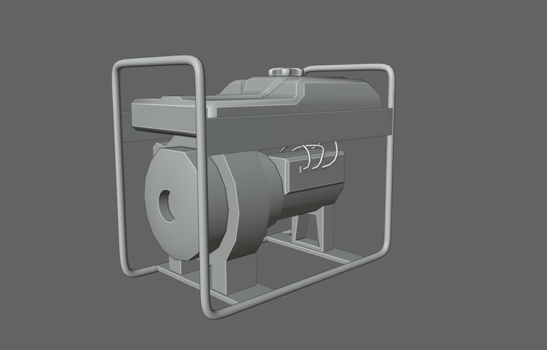 ArtStation - Gasoline Electric Generator - Gerador Eletrico Low-poly 3D ...